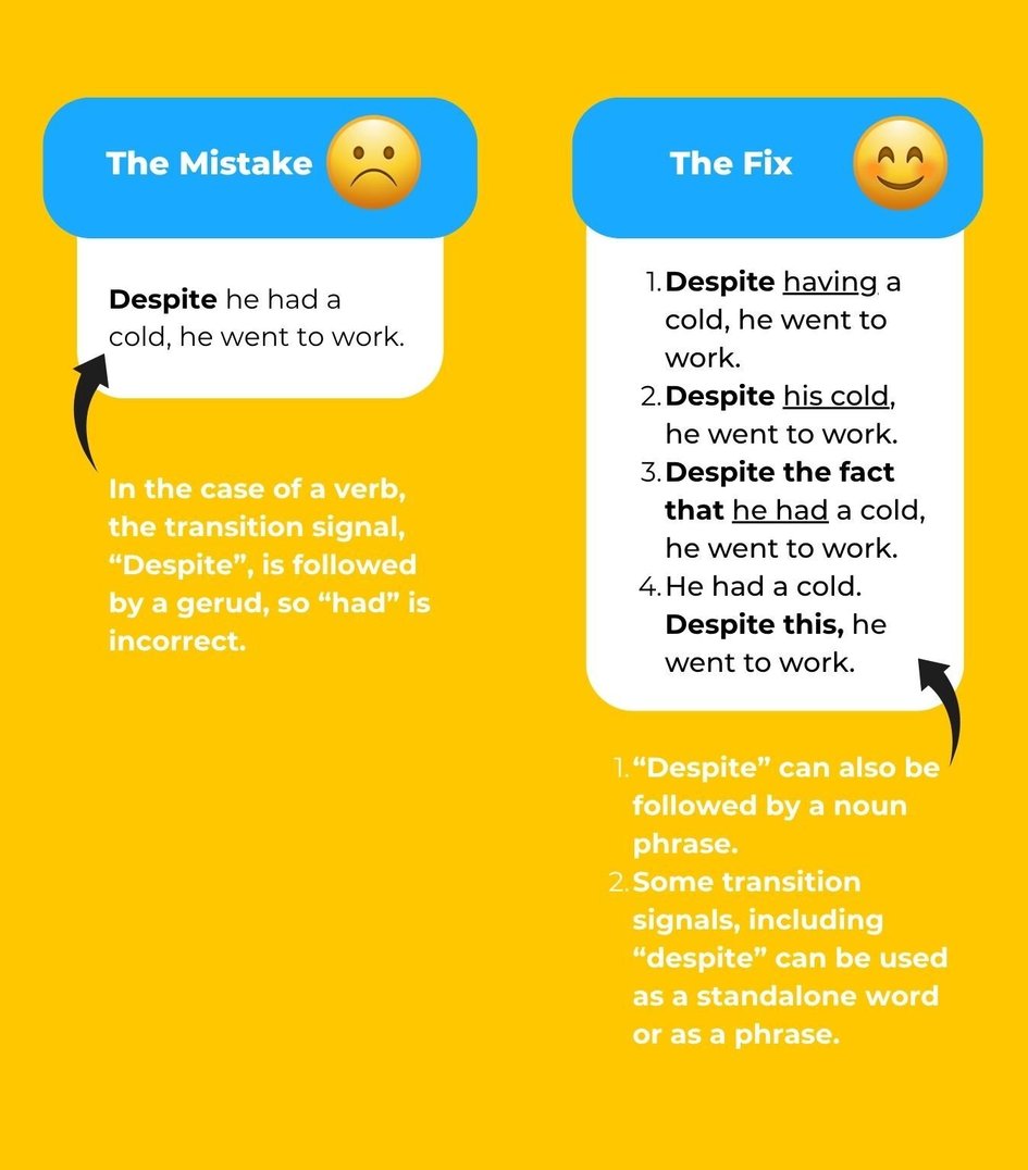 5 Common Transition Signal Errors & How to Fix Them - UCT English ...